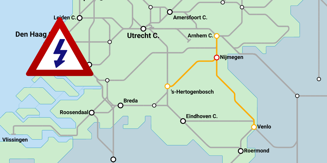 Nijmegen: stroomstoring (10 september 2024)