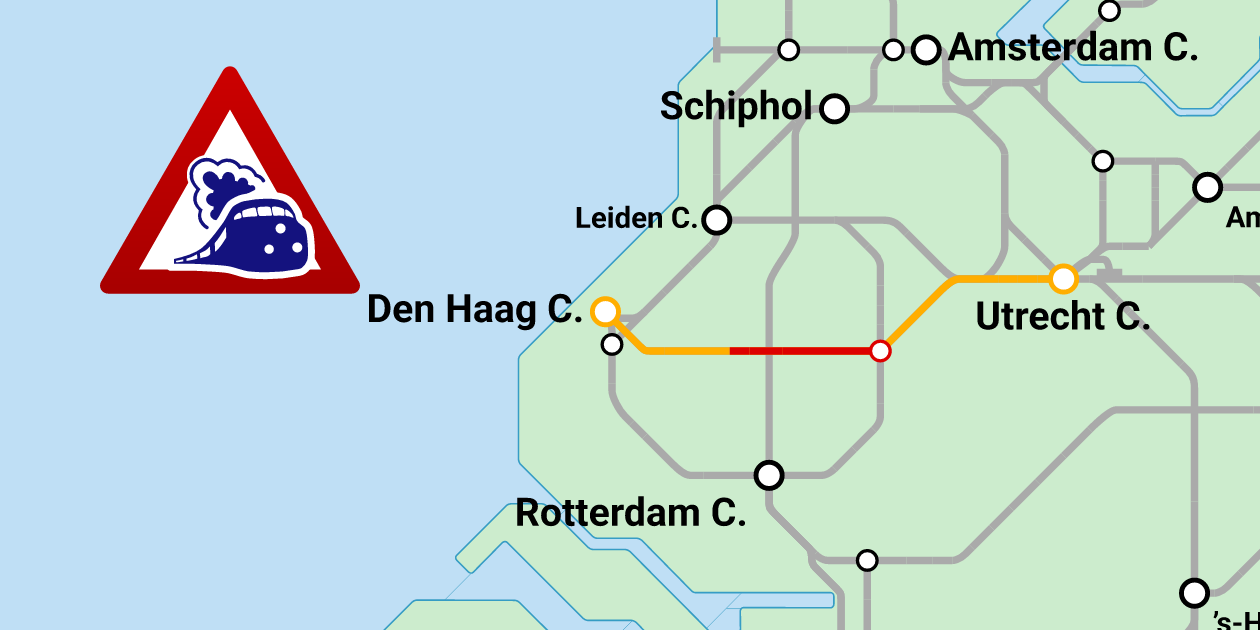 Gouda - Den Haag: stranded train (24 December 2025)