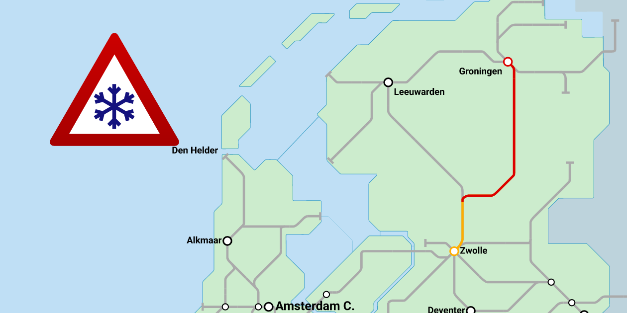 Zwolle - Assen - Groningen: weather conditions (4 February 2026)